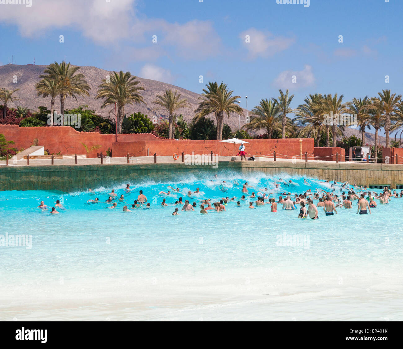 Siam Park water park near Playa de Las Americas on Tenerife, Canary ...