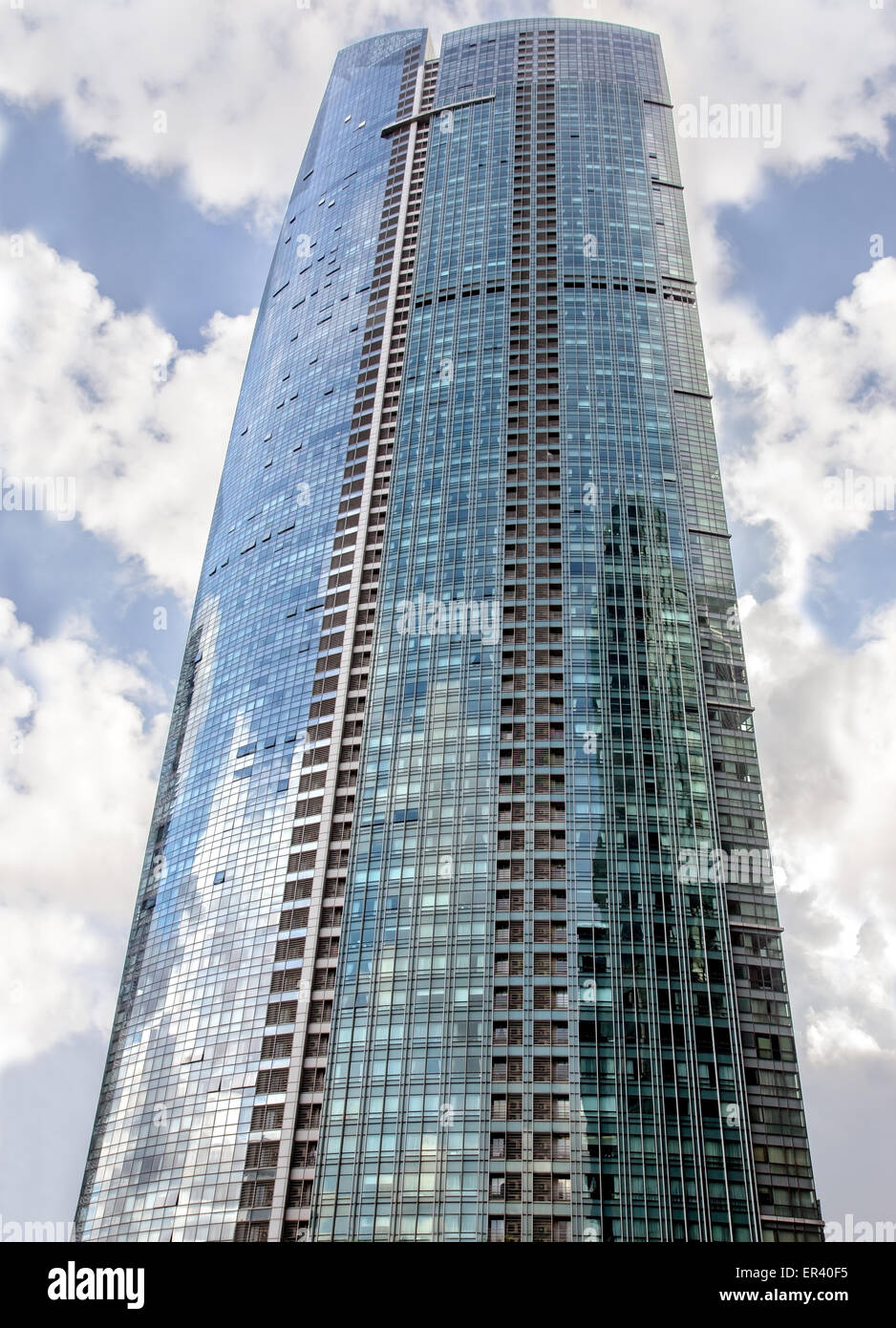 The Sail at Marina Bay, residential buildings in Singapore Stock Photo ...