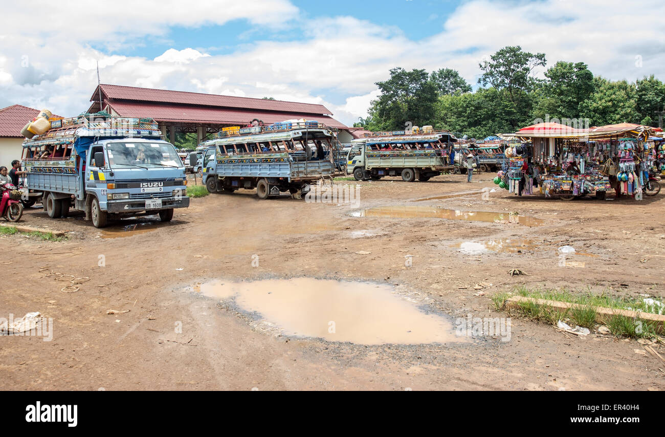 bus station in Pakse Stock Photo - Alamy