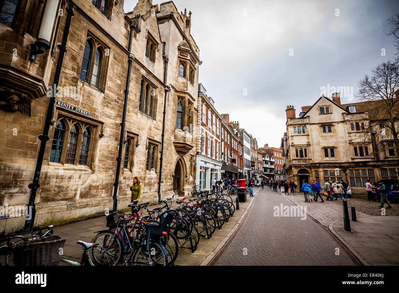 Trinity Street, at Cambridge Stock Photo - Alamy