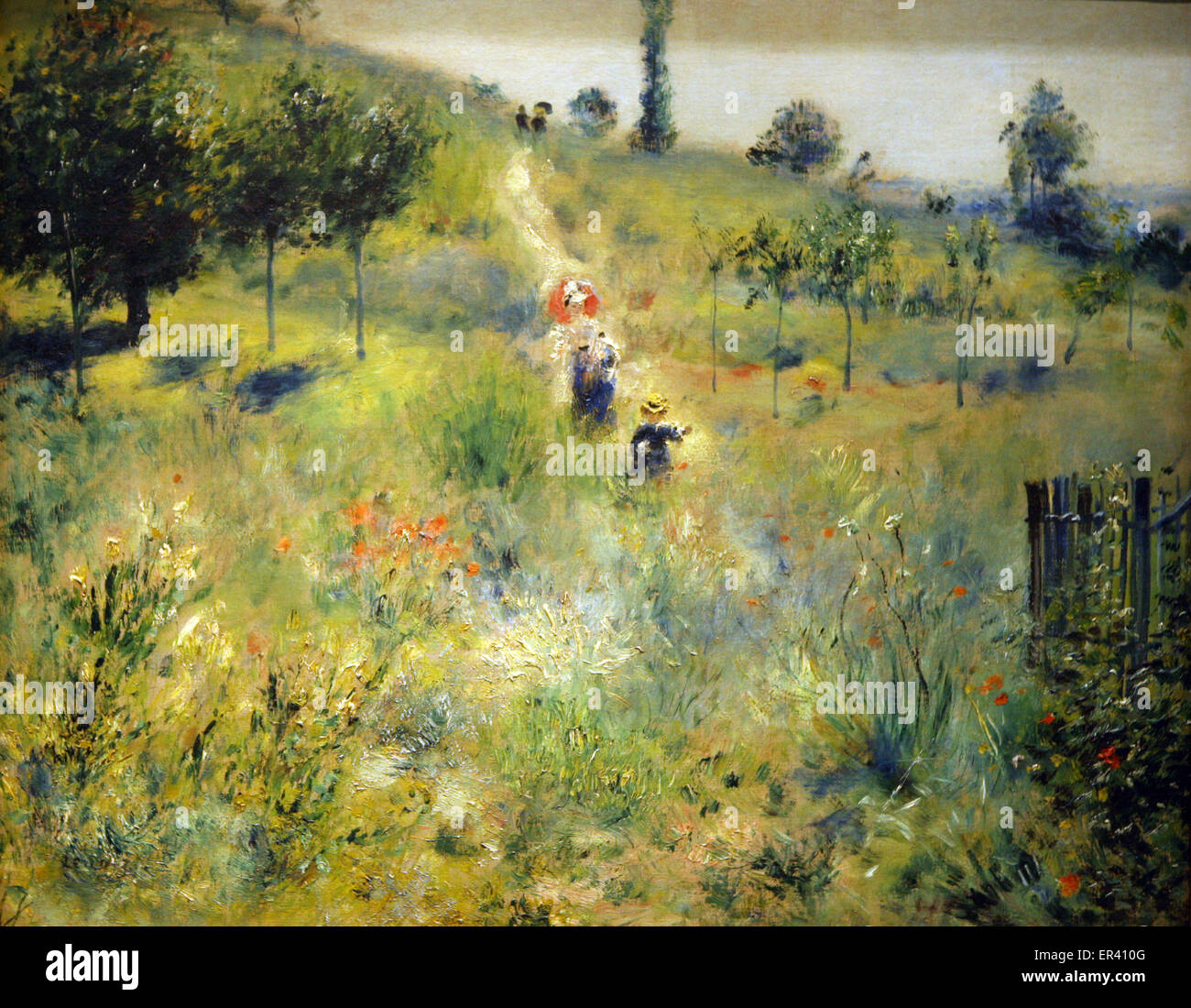 Renoir - Pathway through Tall Grass Stock Photo - Alamy