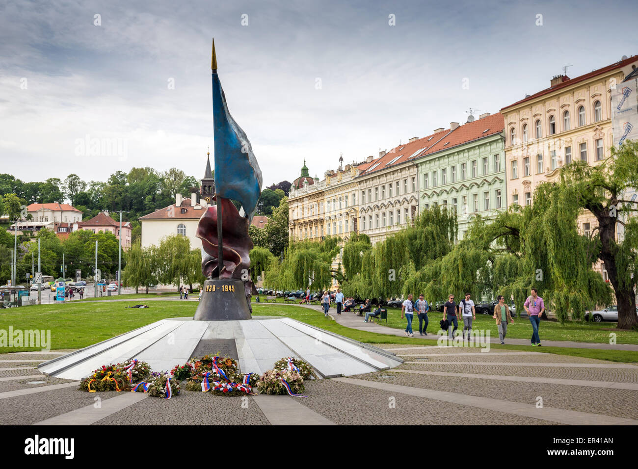 Czech Republic, Prague, public park in Prague - Klarov, Prague 1938 ...