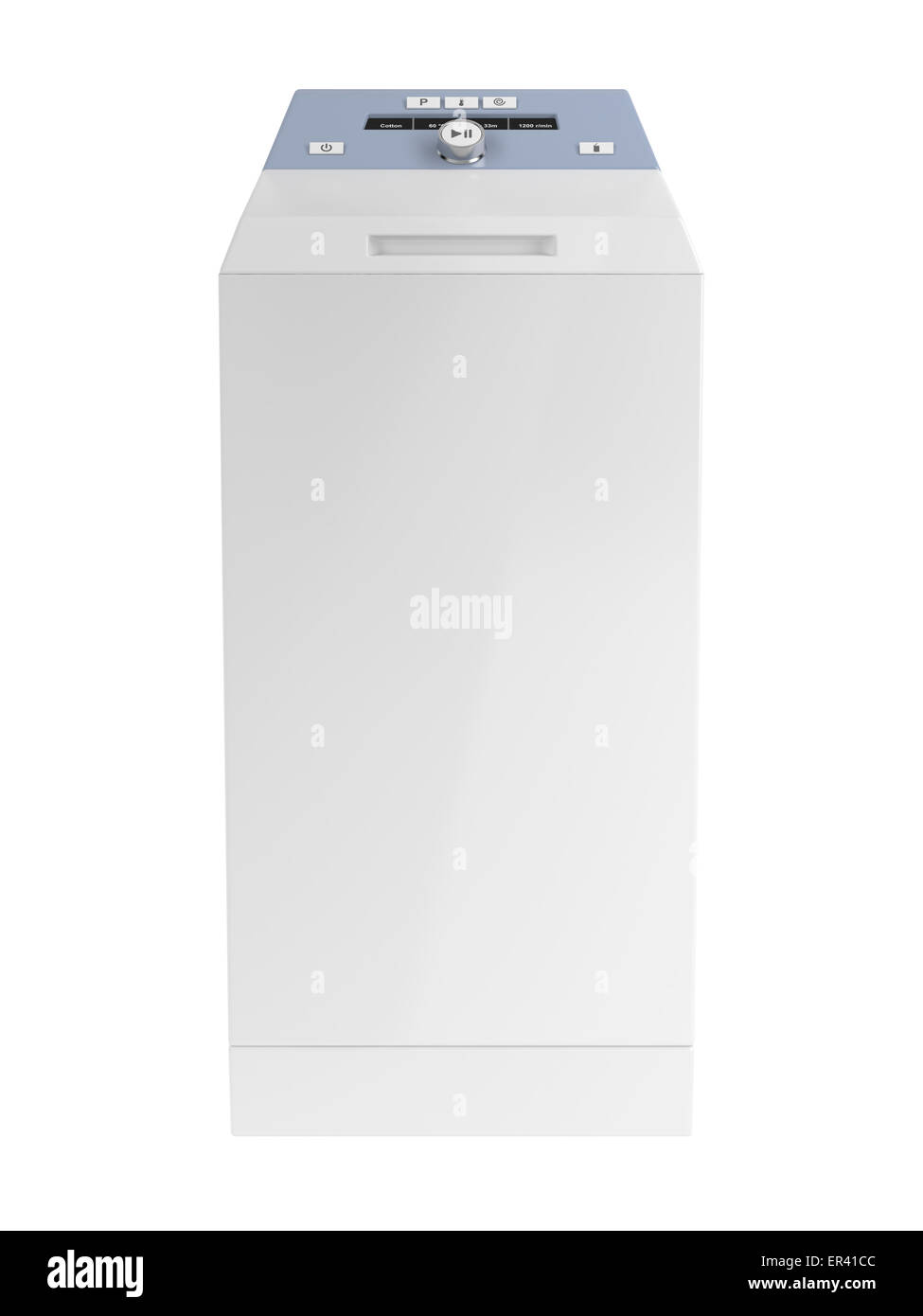 Top loading washing machine isolated on white background Stock Photo ...