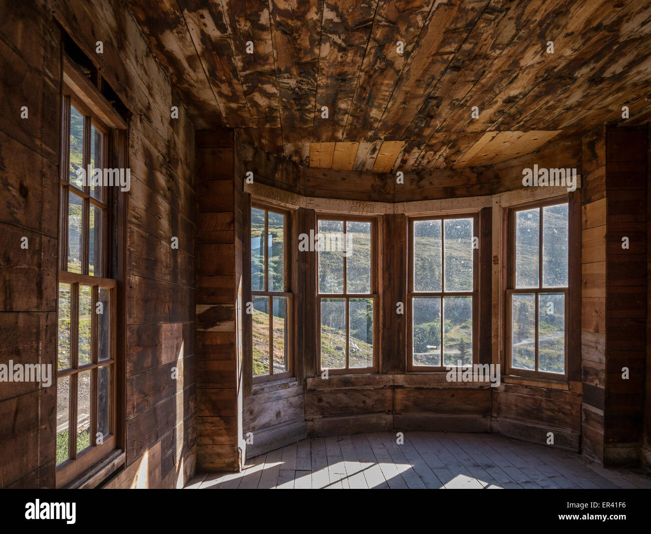 Inside the Duncan House (restored), Animas Forks, Alpine Loop, Colorado ...