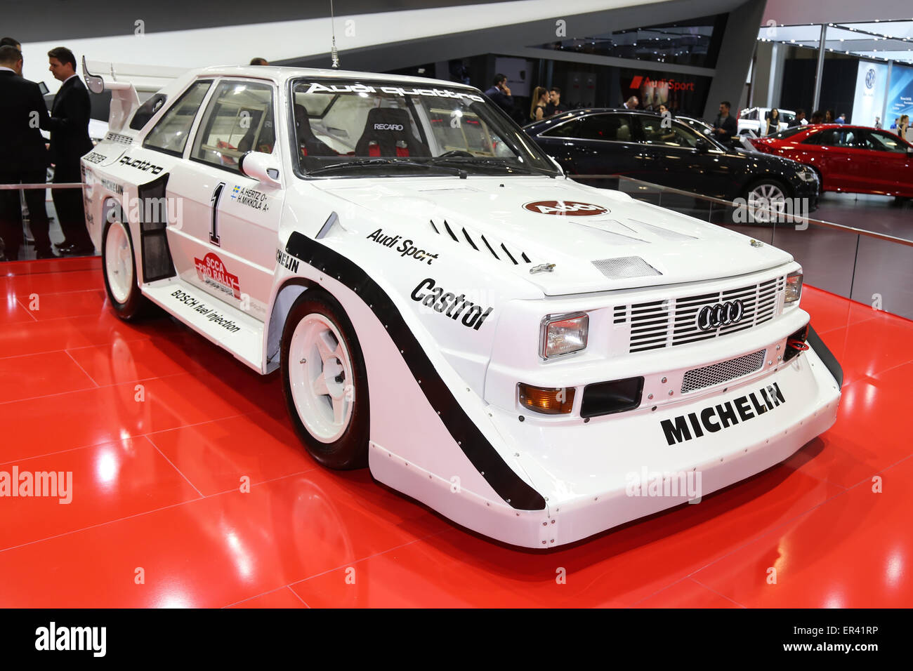 ISTANBUL, TURKEY - MAY 21, 2015: Audi Quattro in Istanbul Autoshow 2015 ...