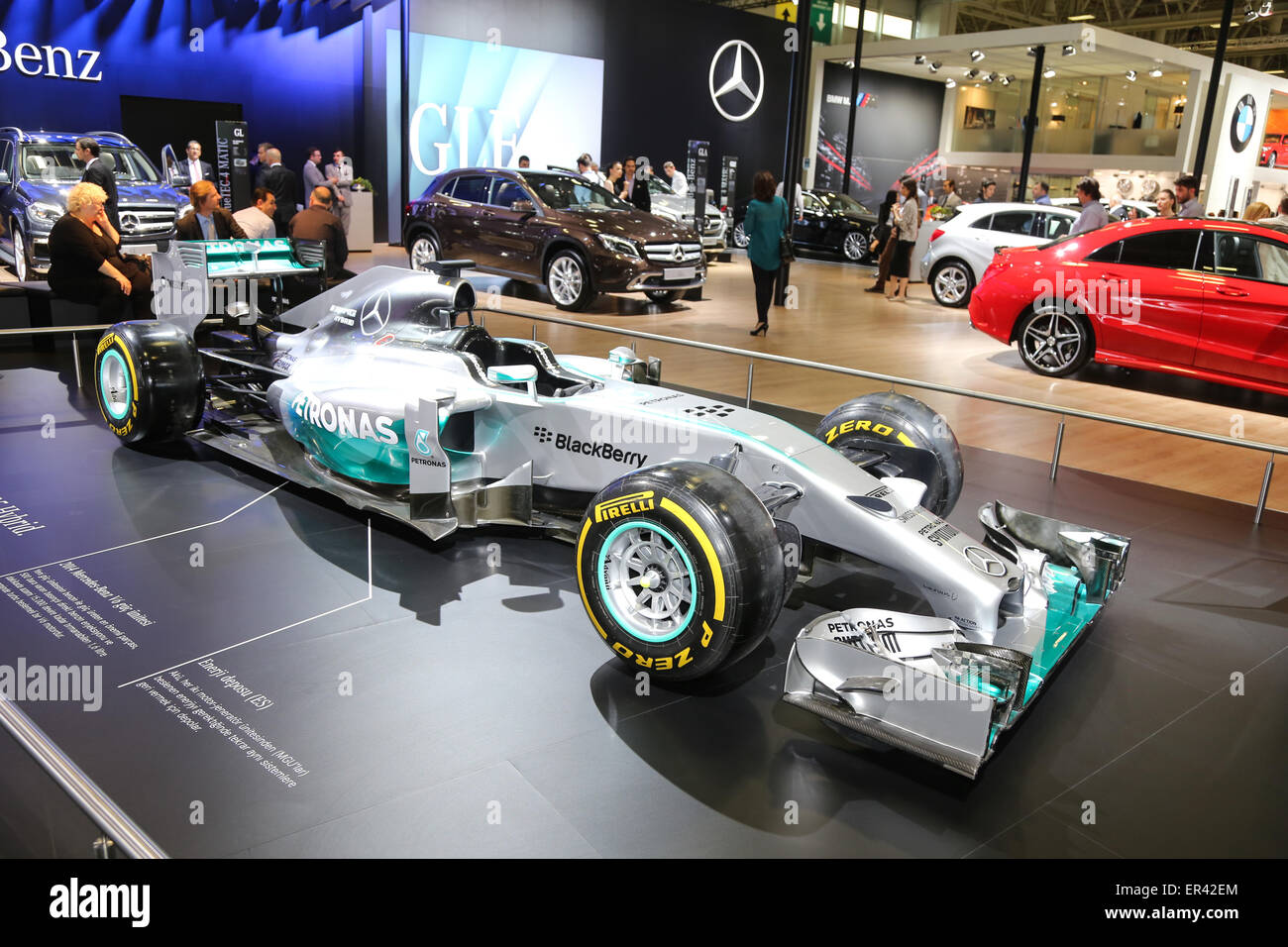 Mercedes Benz F1 car Istanbul Autoshow 2015 Stock Photo - Alamy