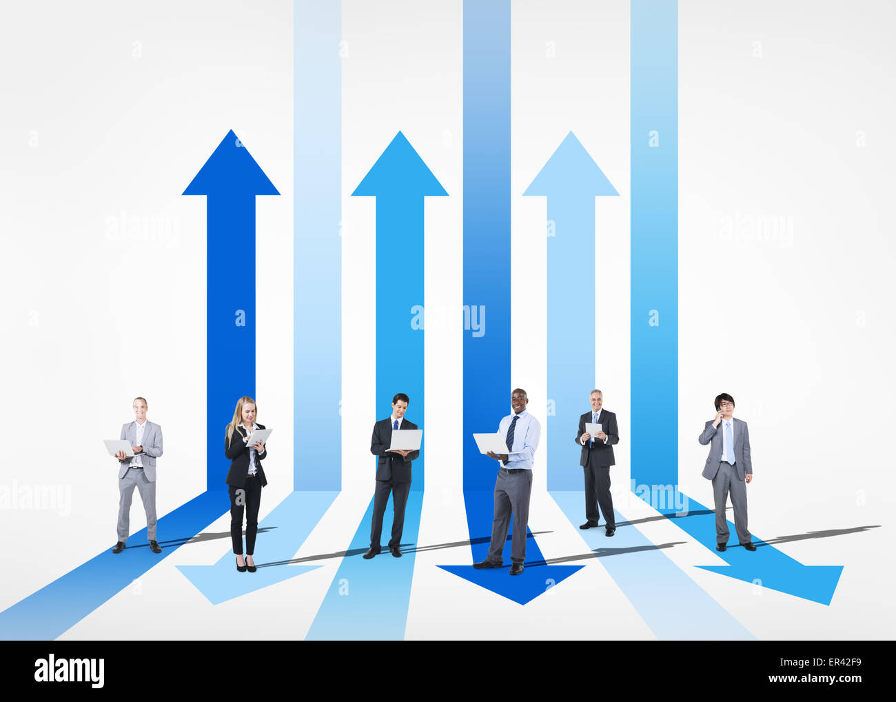 Moving Up - Moving Down Stock Photo - Alamy