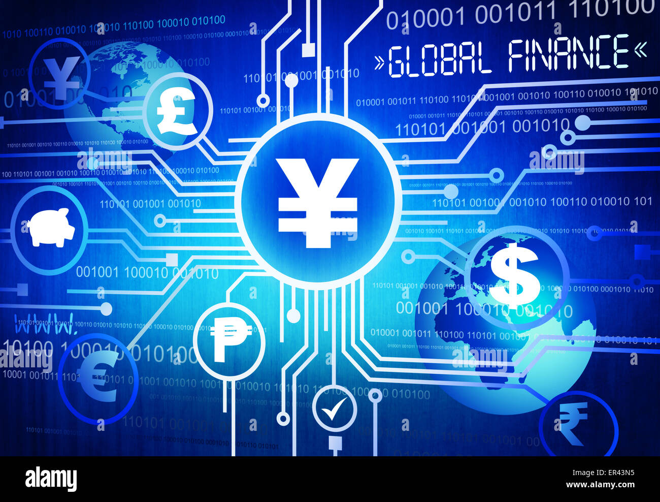 Global finance, illustration hi-res stock photography and images - Alamy