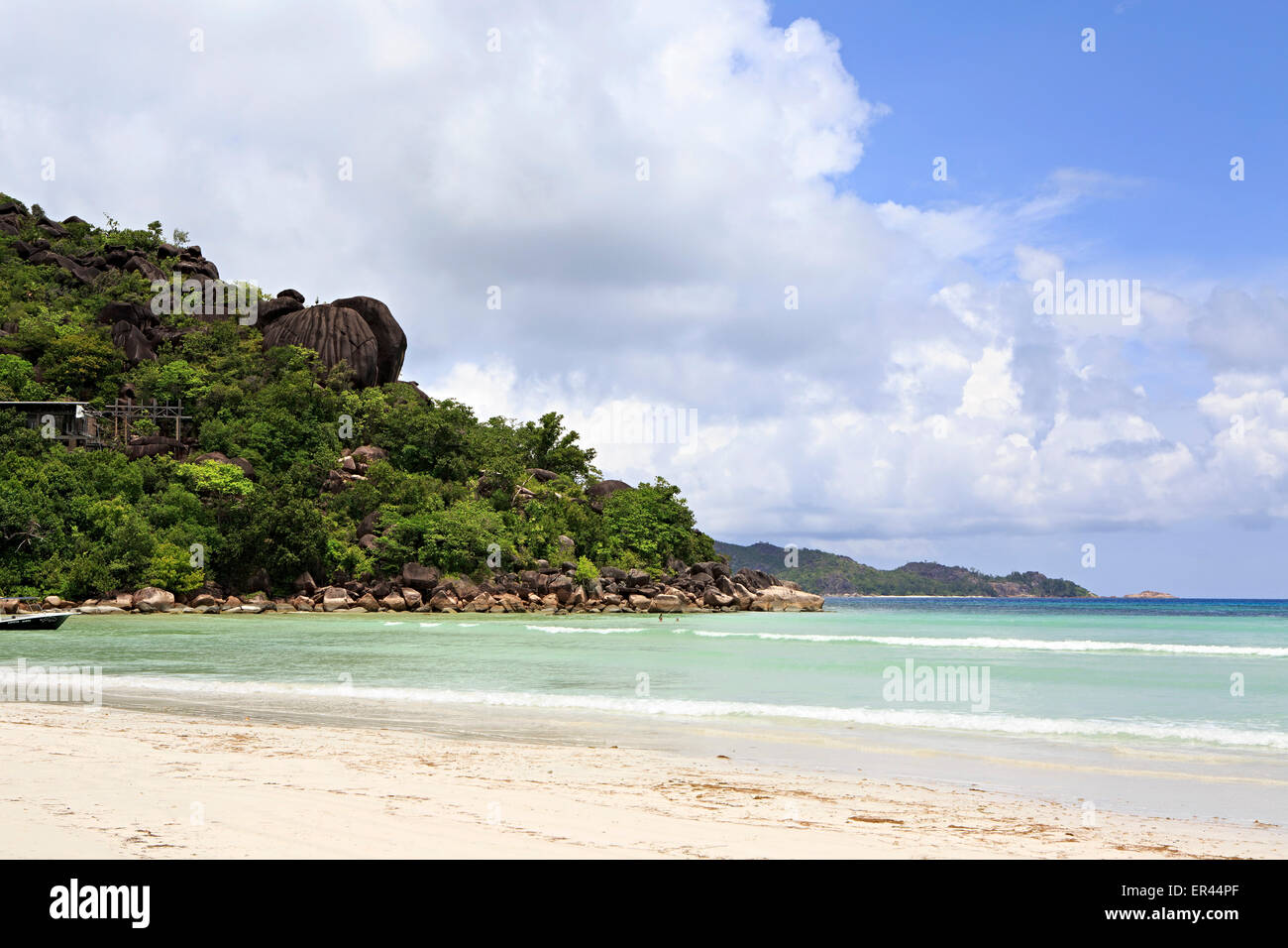 Cote beach praslin island hi-res stock photography and images - Alamy