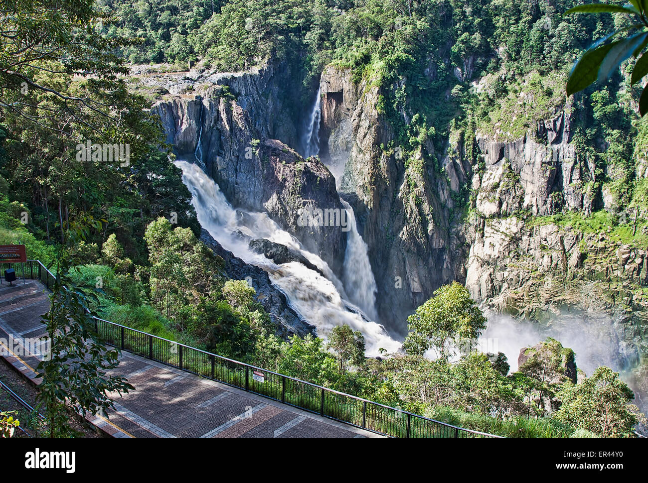 Barron Falls which is located in the Barron Gorge National Park Stock ...