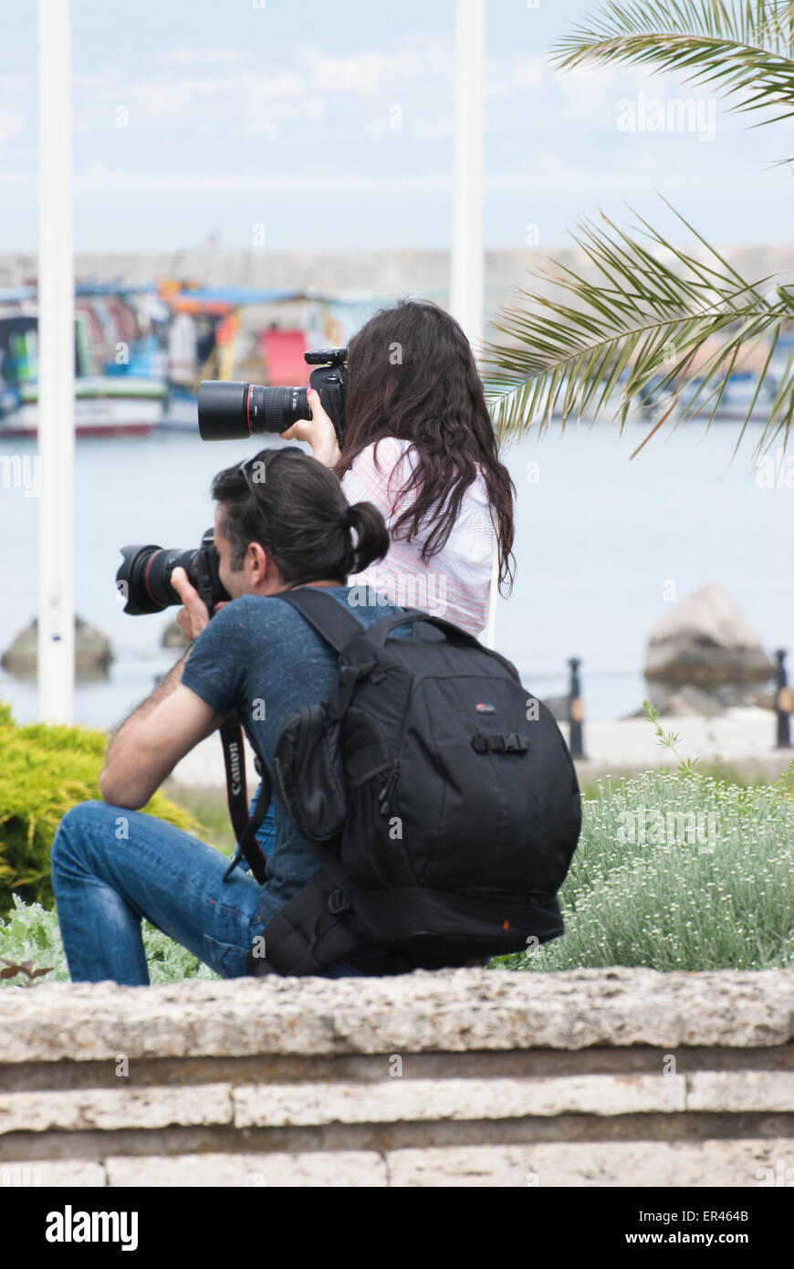 Photographers taking photo Stock Photo - Alamy