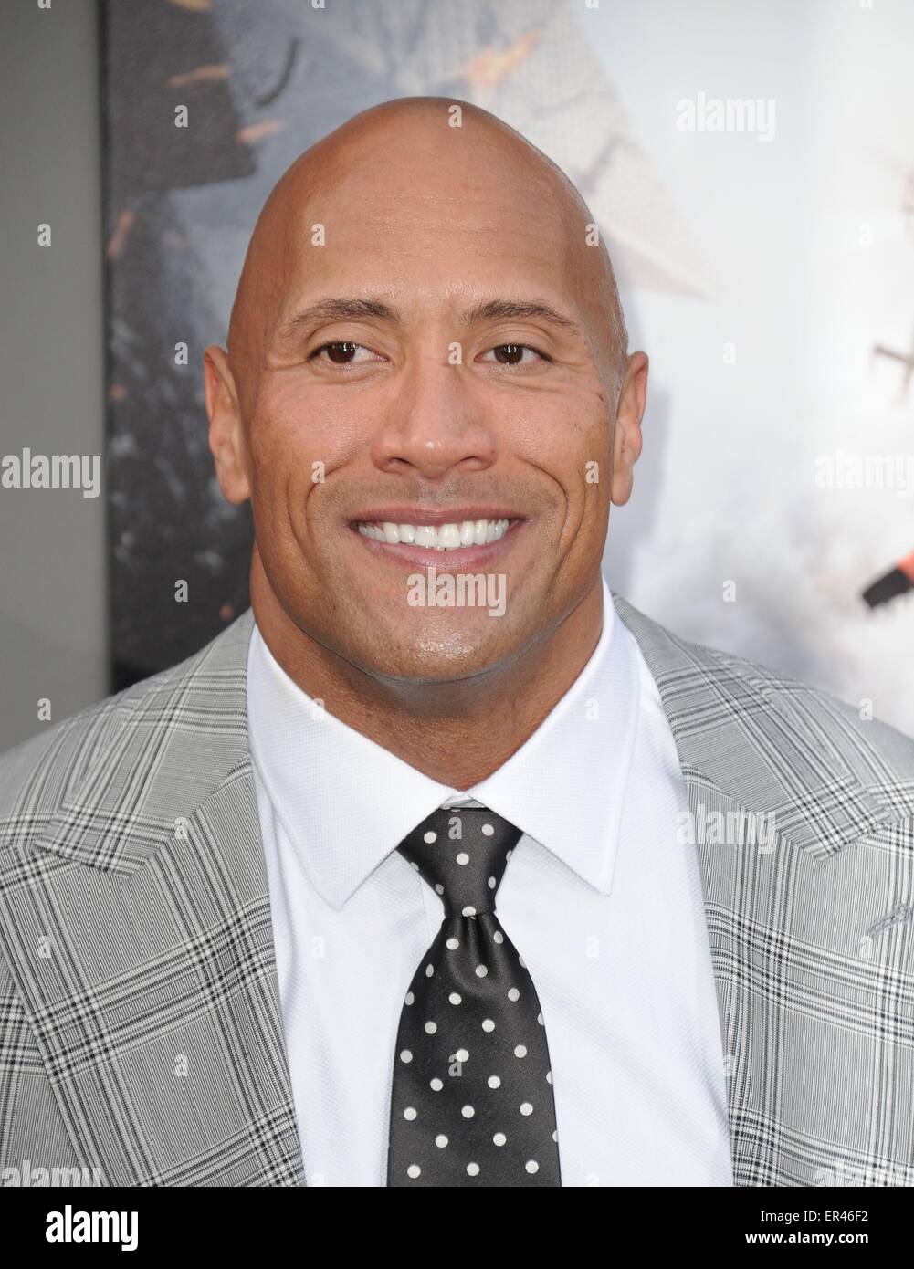 Los Angeles, CA, USA. 26th May, 2015. Dwayne Johnson at arrivals for ...