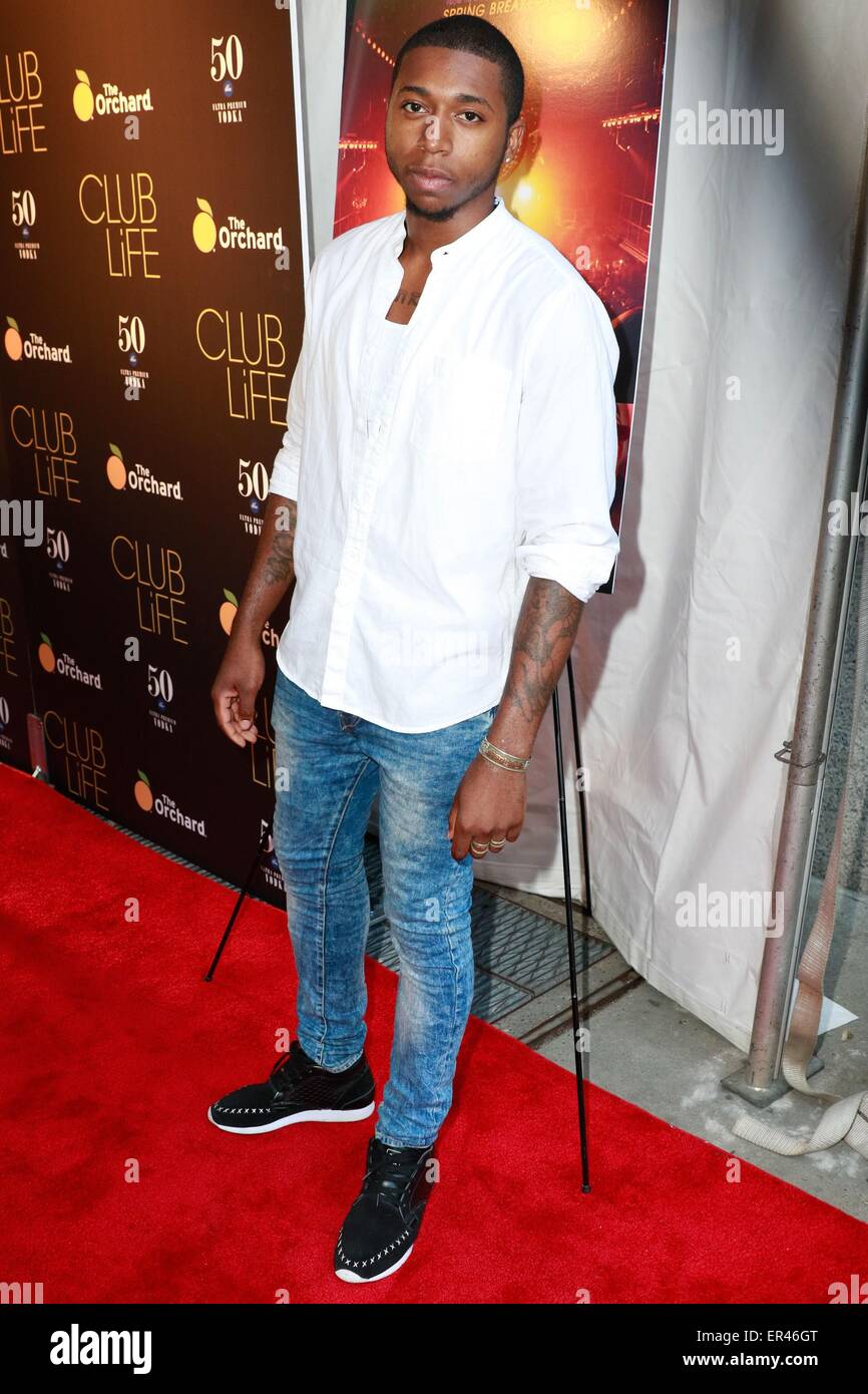New York, NY, USA. 26th May, 2015. Ty Hickson at arrivals for CLUB LIFE ...