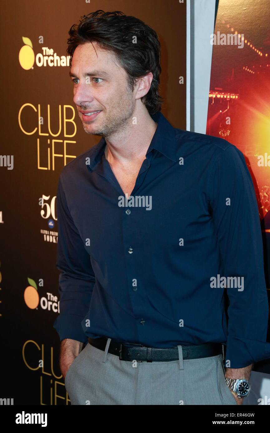 New York, NY, USA. 26th May, 2015. Zach Braff at arrivals for CLUB LIFE ...