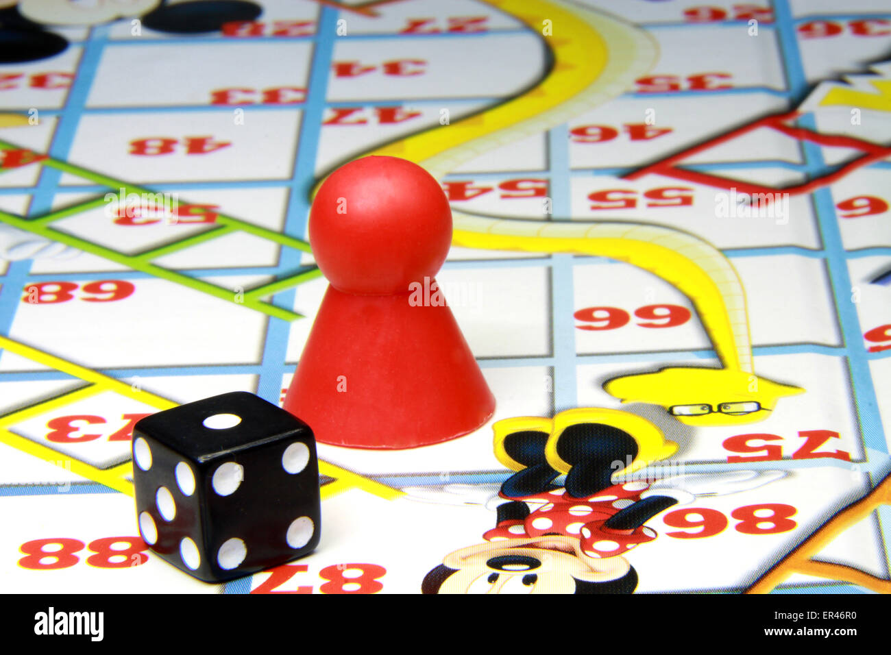 Game - Snake and ladder Stock Photo - Alamy