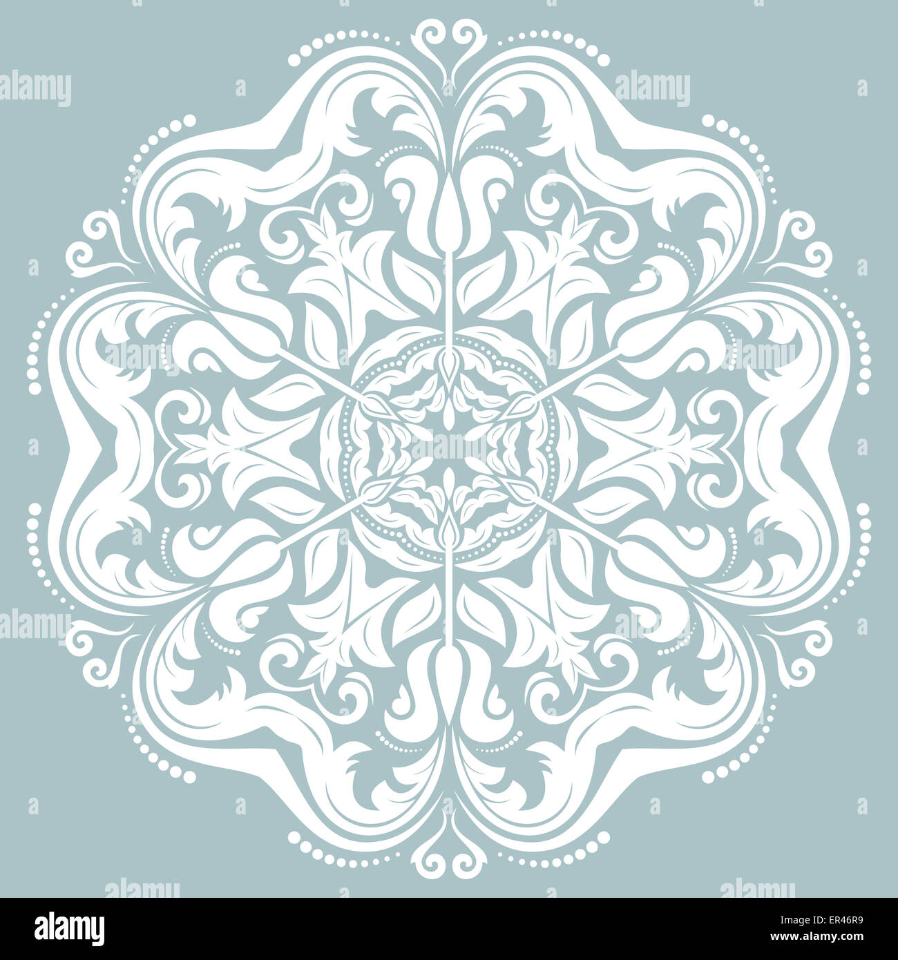 Damask Orient Pattern Stock Photo - Alamy