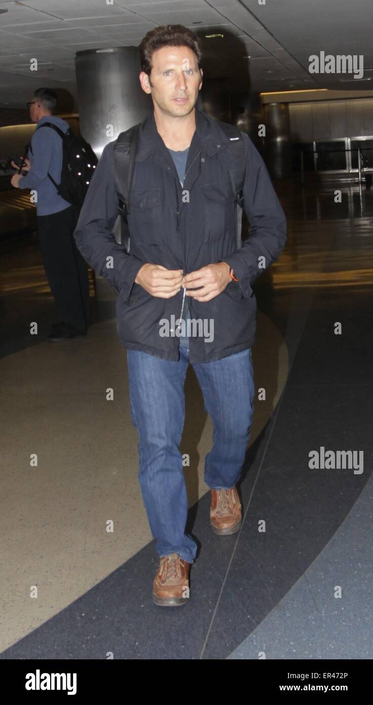 Celebrities at LAX airport in Los Angeles Featuring: Mark Feuerstein ...