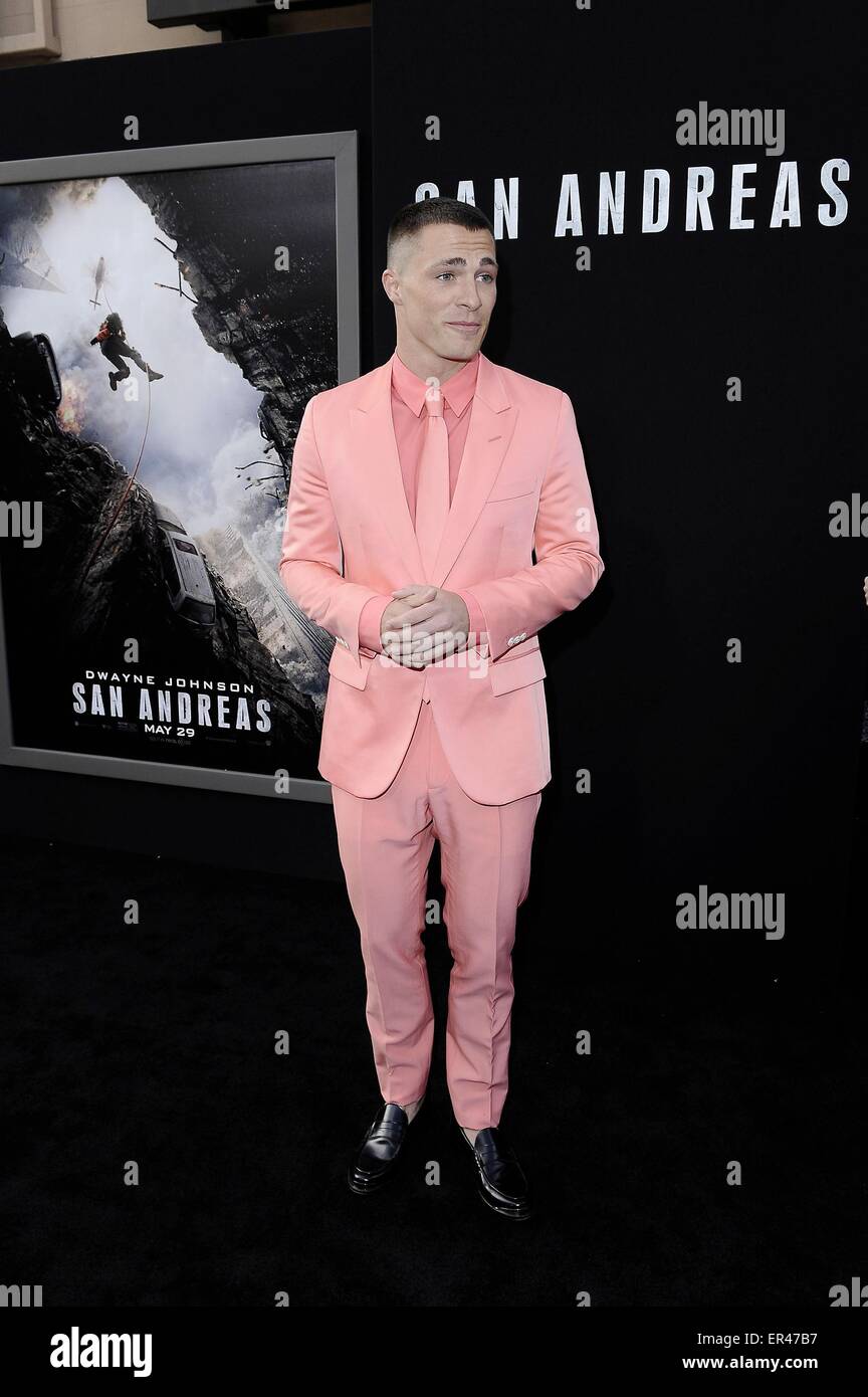 Los Angeles, CA, USA. 26th May, 2015. Colin Haynes at arrivals for SAN ...