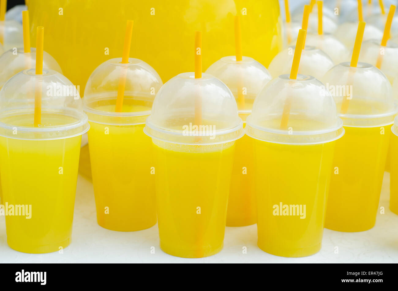 Plastic glass lemonade hi-res stock photography and images - Alamy