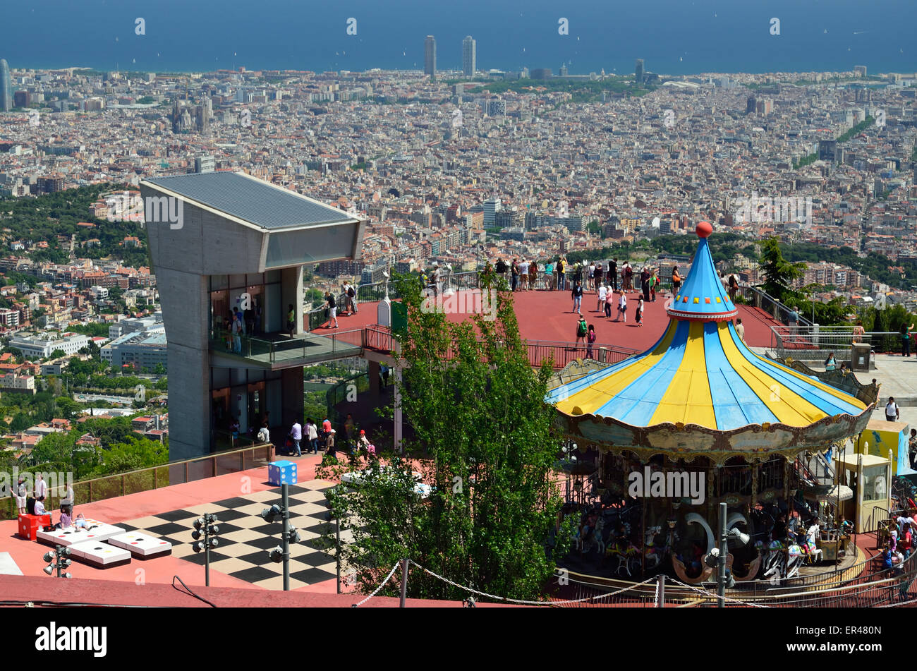 Barcelona birds eye view hi-res stock photography and images - Alamy