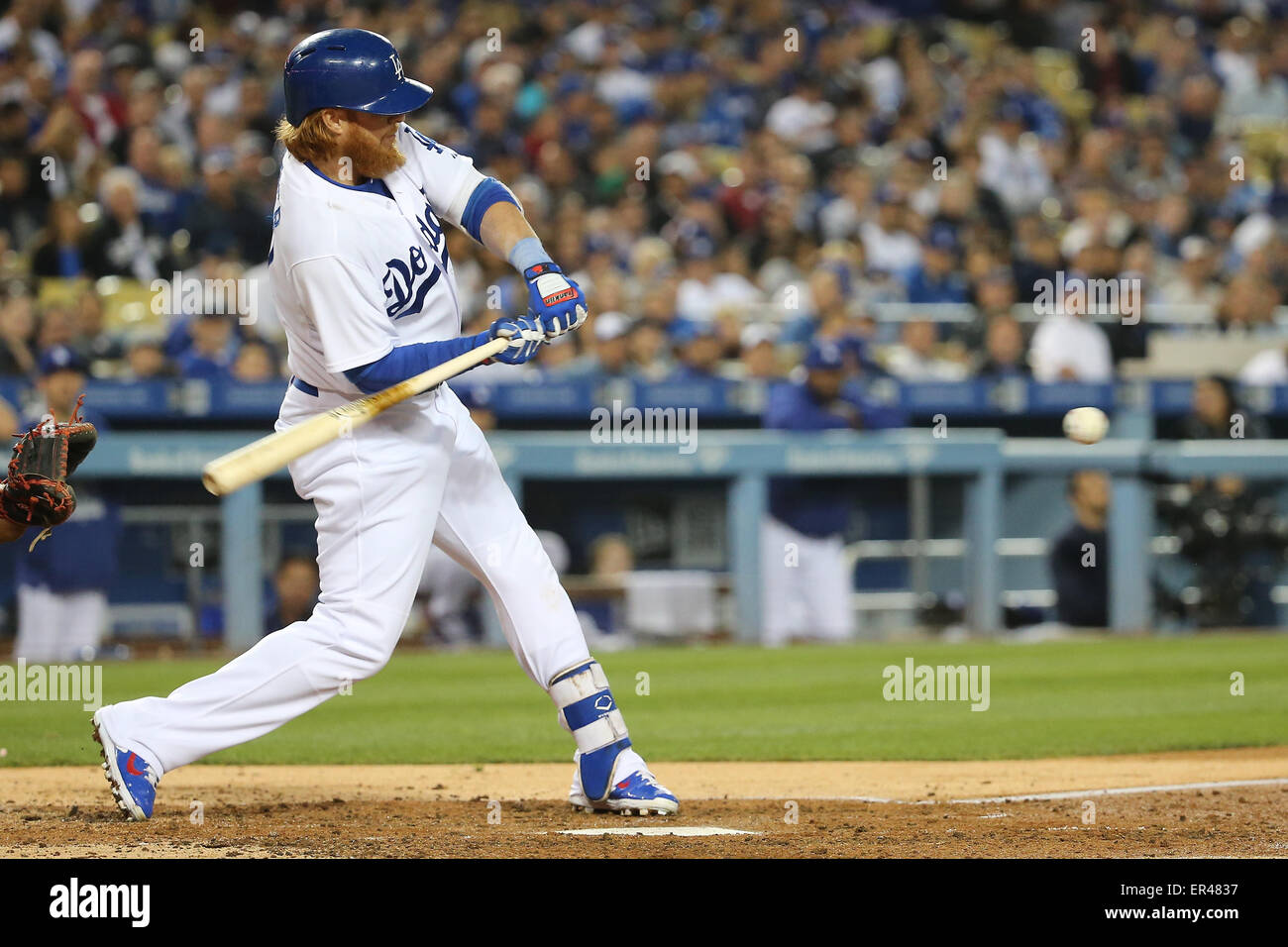 Los Angeles, CA, USA. 26th May, 2015. Los Angeles Dodgers third baseman ...