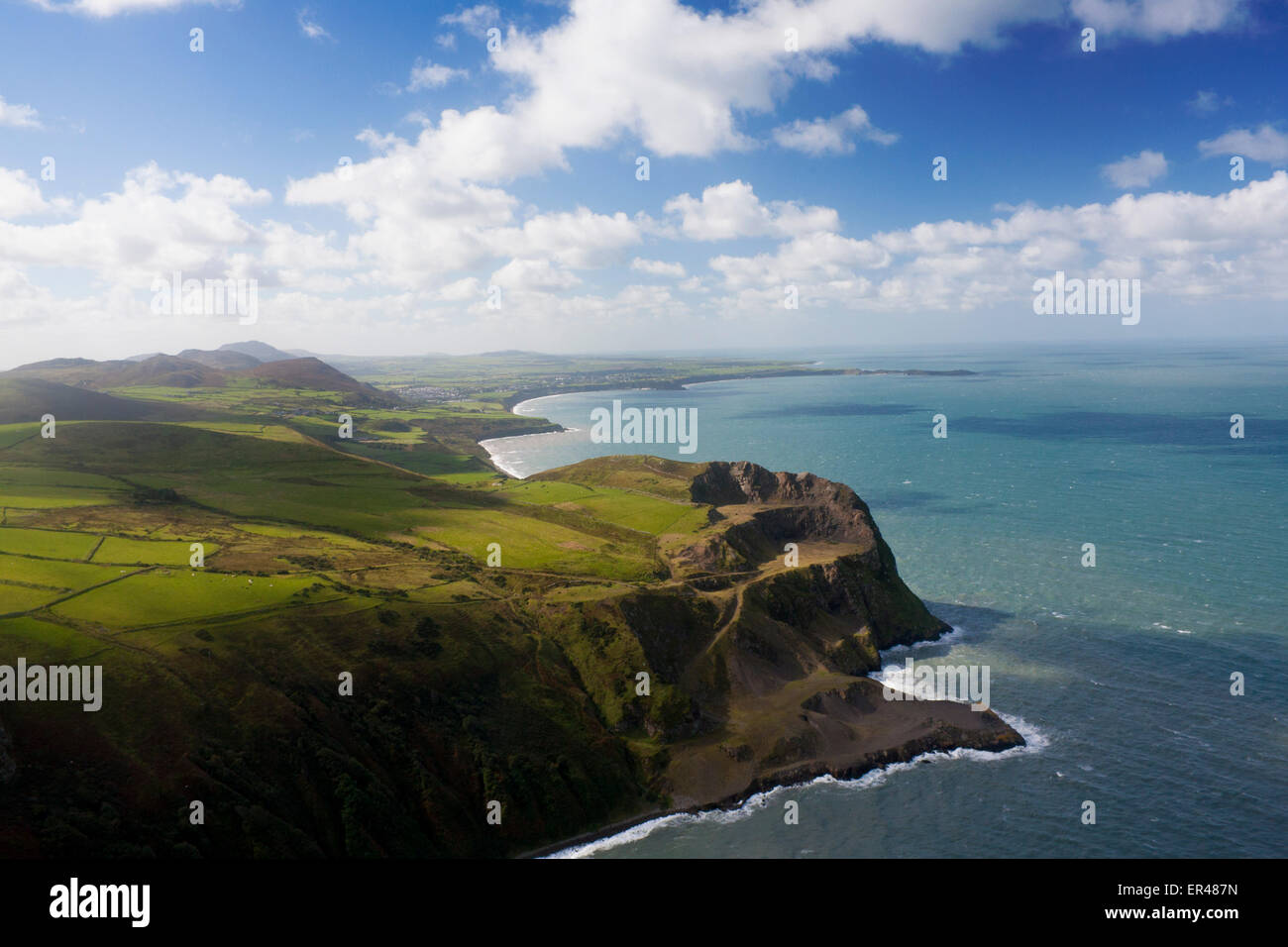 North coast of Llŷn Peninsula from above Trefor looking south west ...