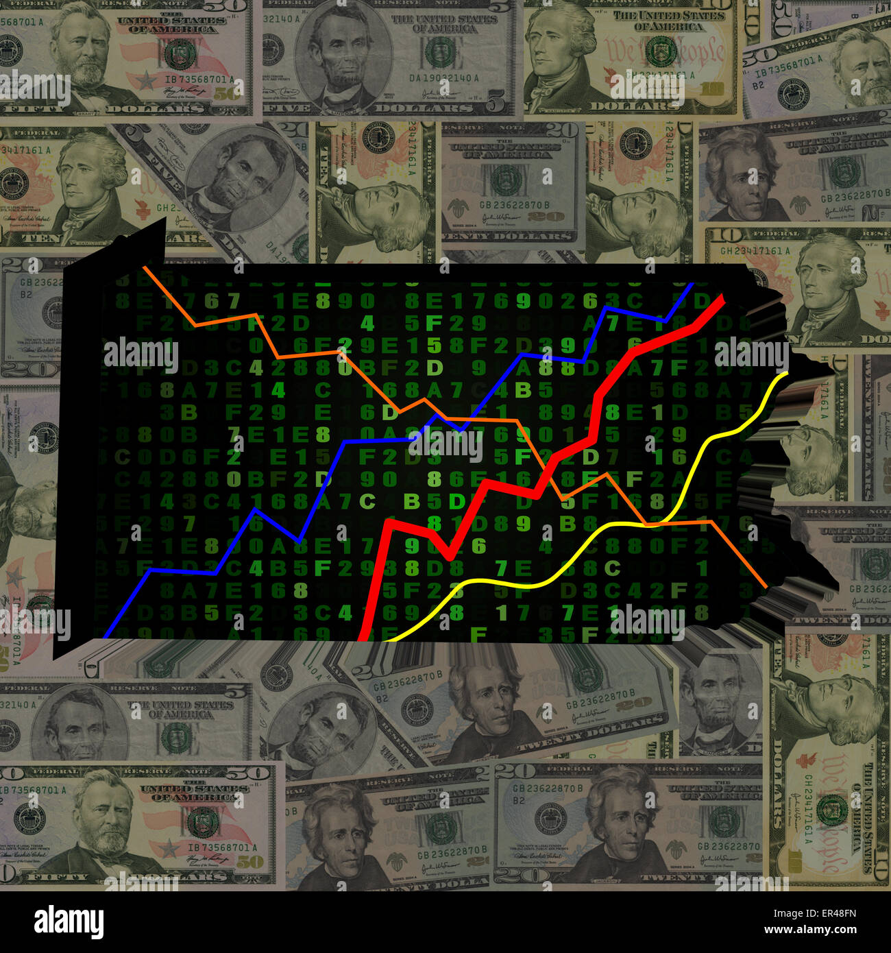 Pennsylvania graph hi-res stock photography and images - Alamy