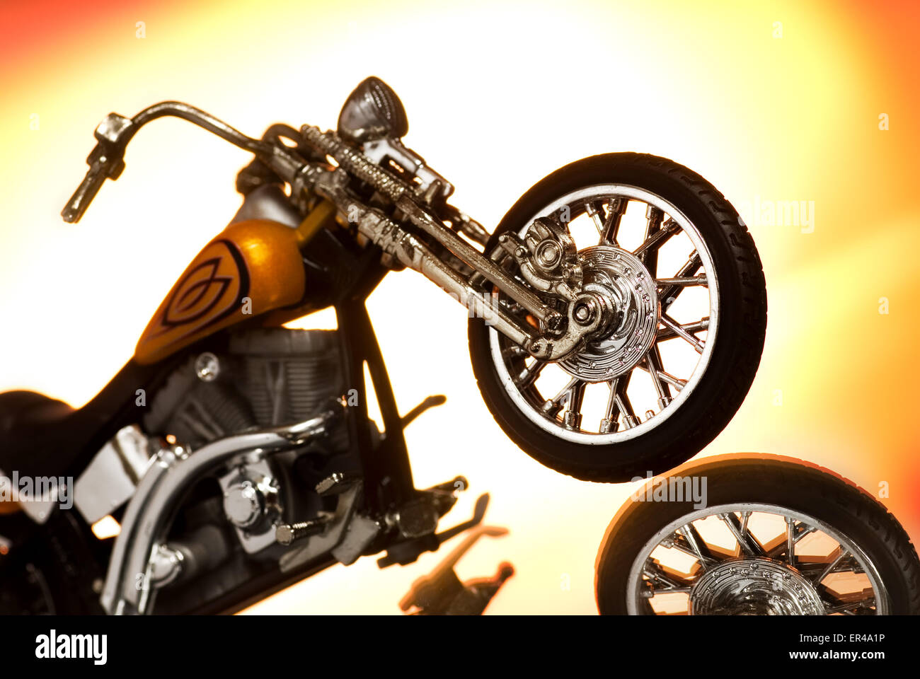 Motorcycle on abstract background Stock Photo - Alamy