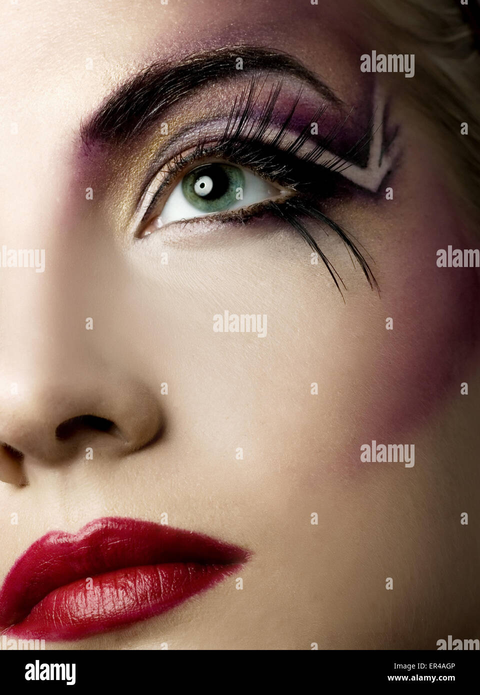Creative face paint Stock Photo - Alamy