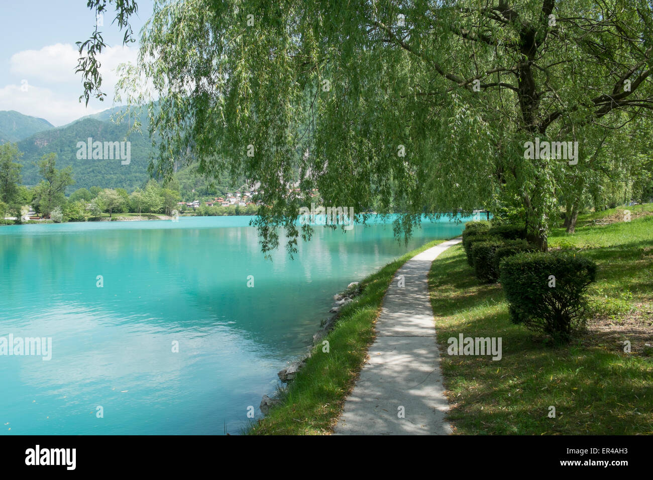 Most na Soči is located above the confluence of Soča and Idrijca rivers ...