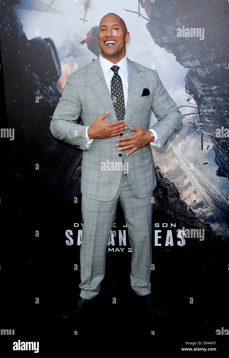 Los Angeles, California, USA. 26th May, 2015. Dwayne Johnson San ...
