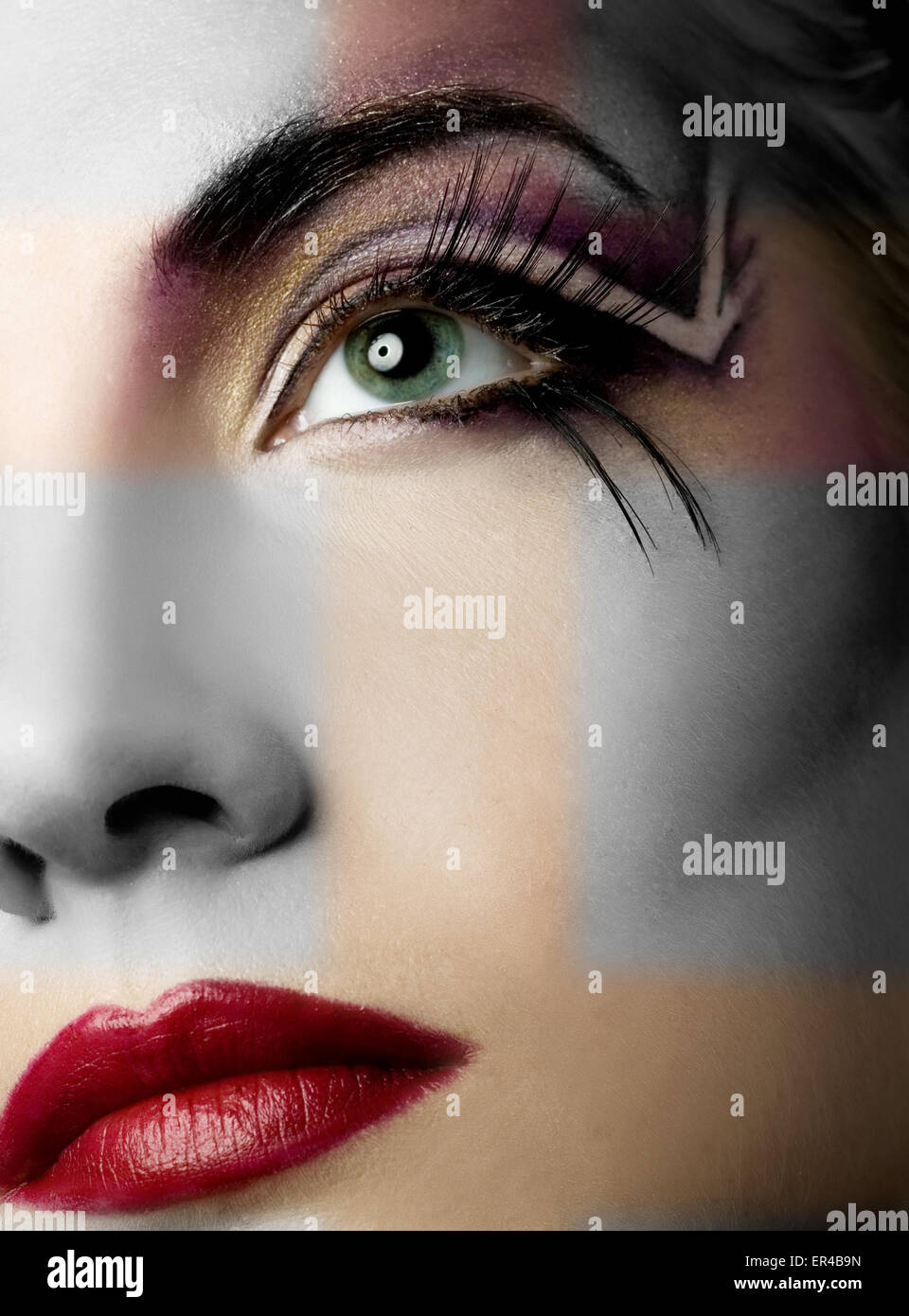 Creative face paint Stock Photo - Alamy