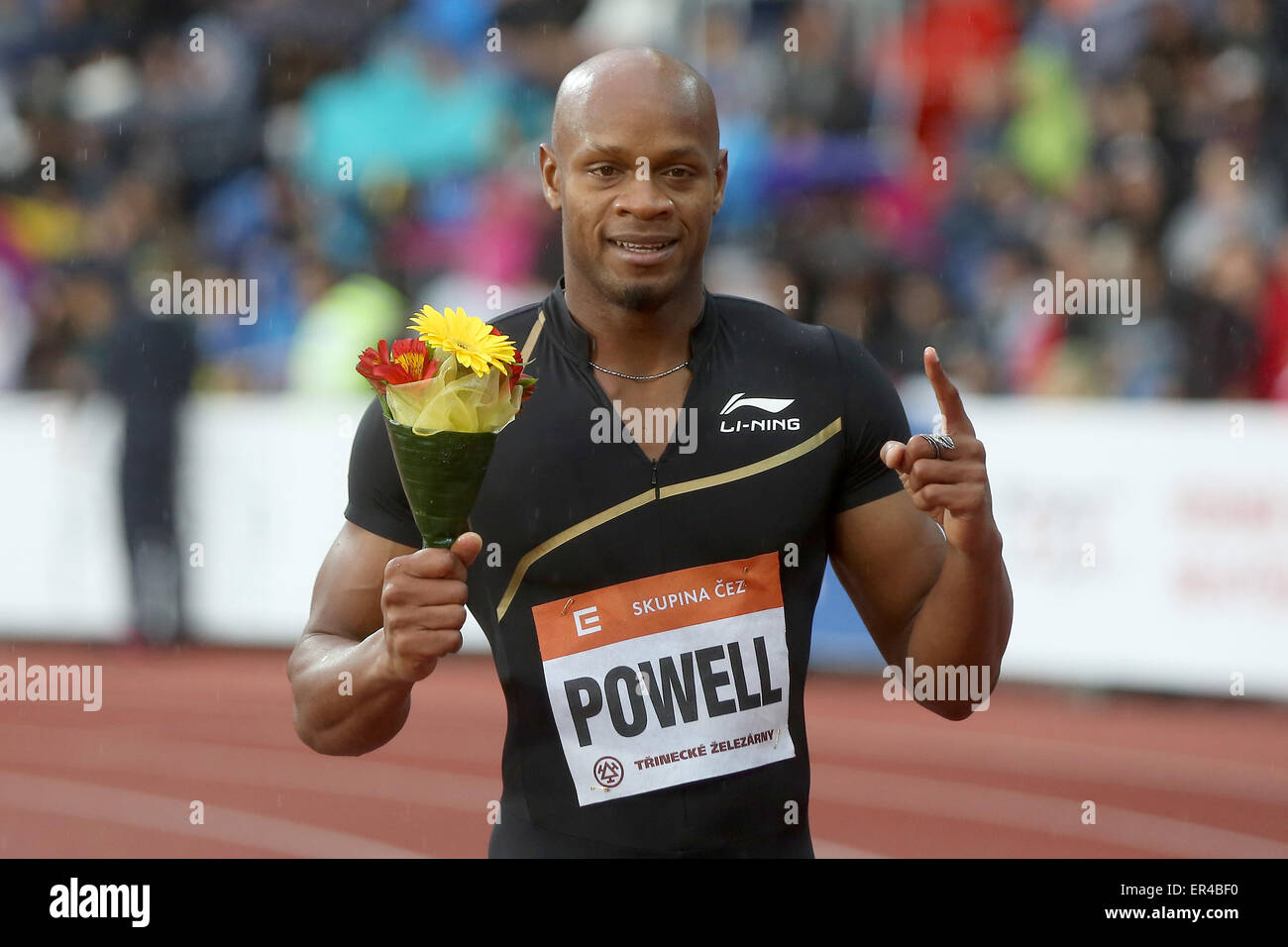 Ostrava, Czech Republic. 26th May, 2015. Jamaican sprinter Asafa Powell ...