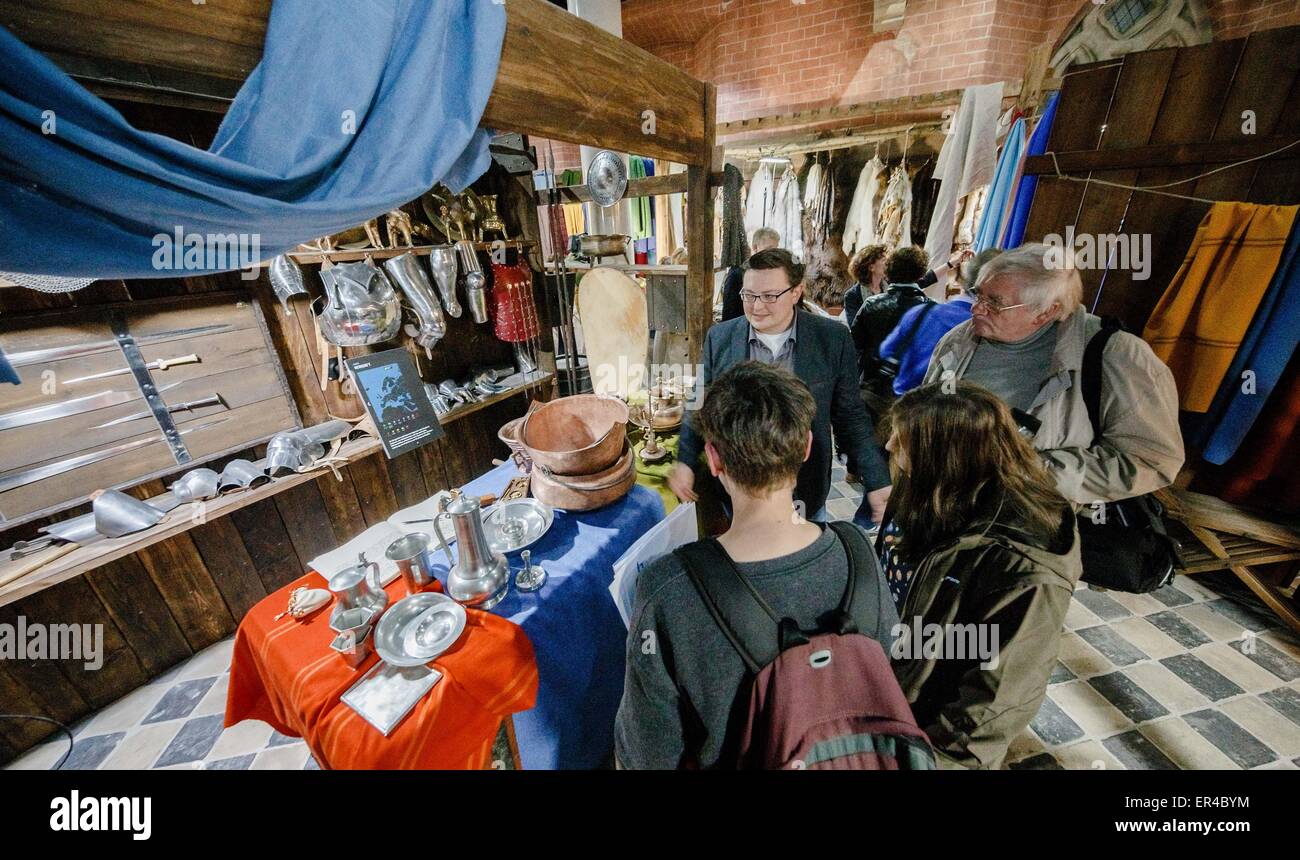 An installation showing handmade products from hunters and merchants at ...