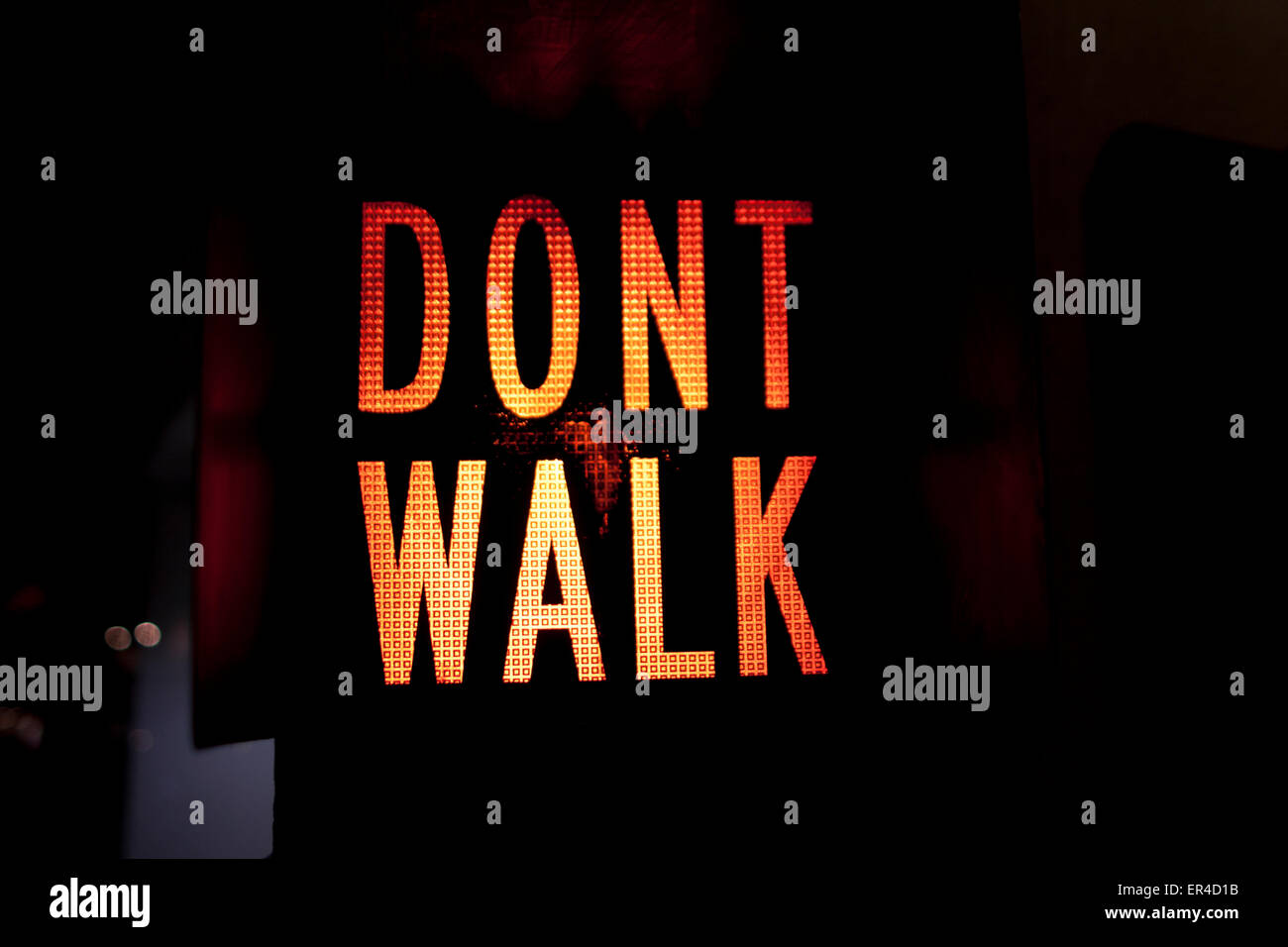 Don't walk sign Stock Photo - Alamy