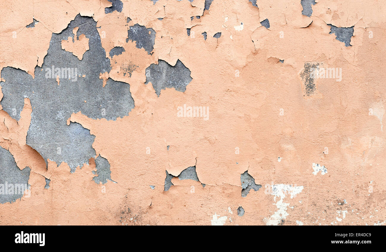 Cracked paint on a old wall Stock Photo - Alamy