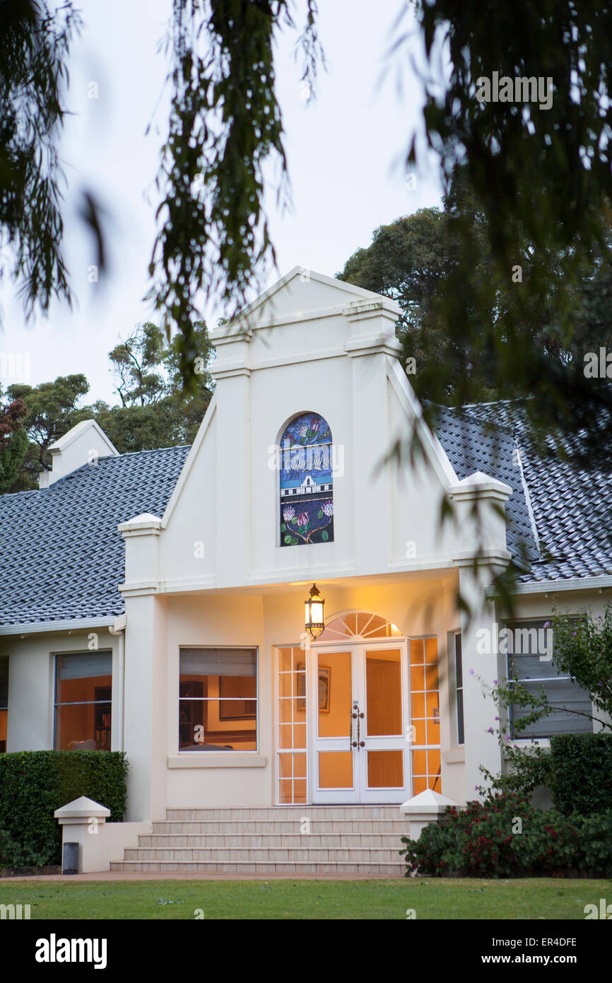 Main lodge and reception building of Cape Lodge resort in the Magaret ...