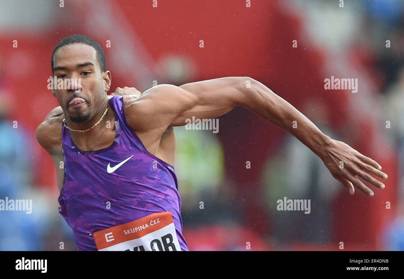 Ostrava, Czech Republic. 26th May, 2015. Christian Taylor from USA ...