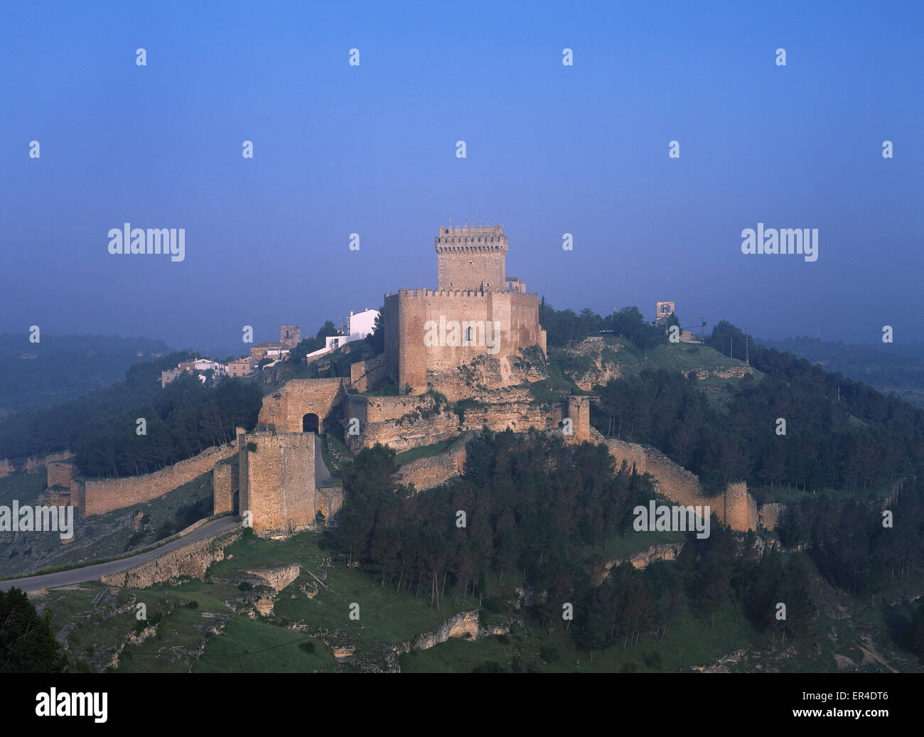 Spain. Castile-La Mancha. Castle of Alarcon. Muslim origin. Medieval ...