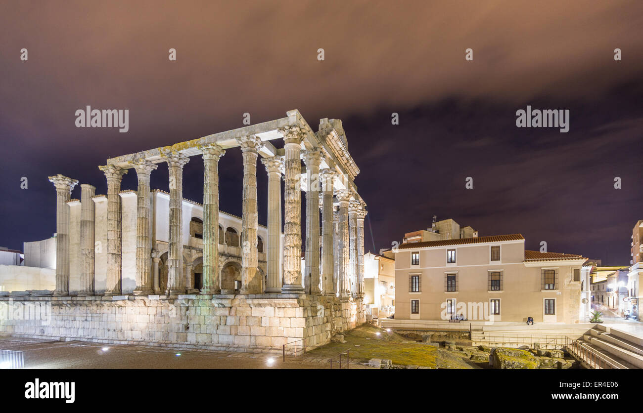 Roman Empire Buildings At Night