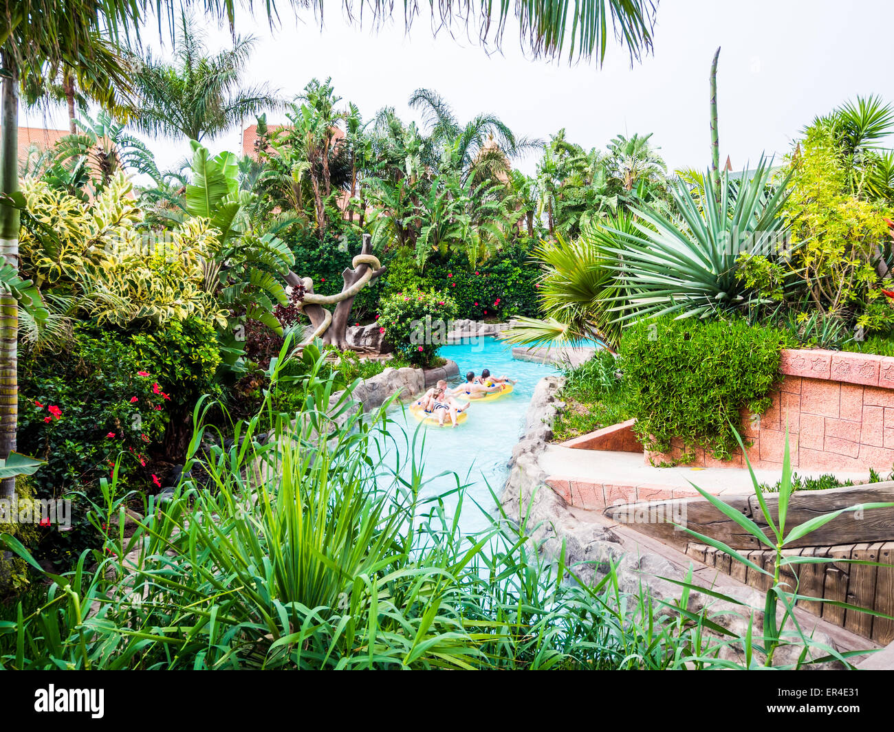 Tourists enjoy water attraction in the Siam waterpark Stock Photo - Alamy