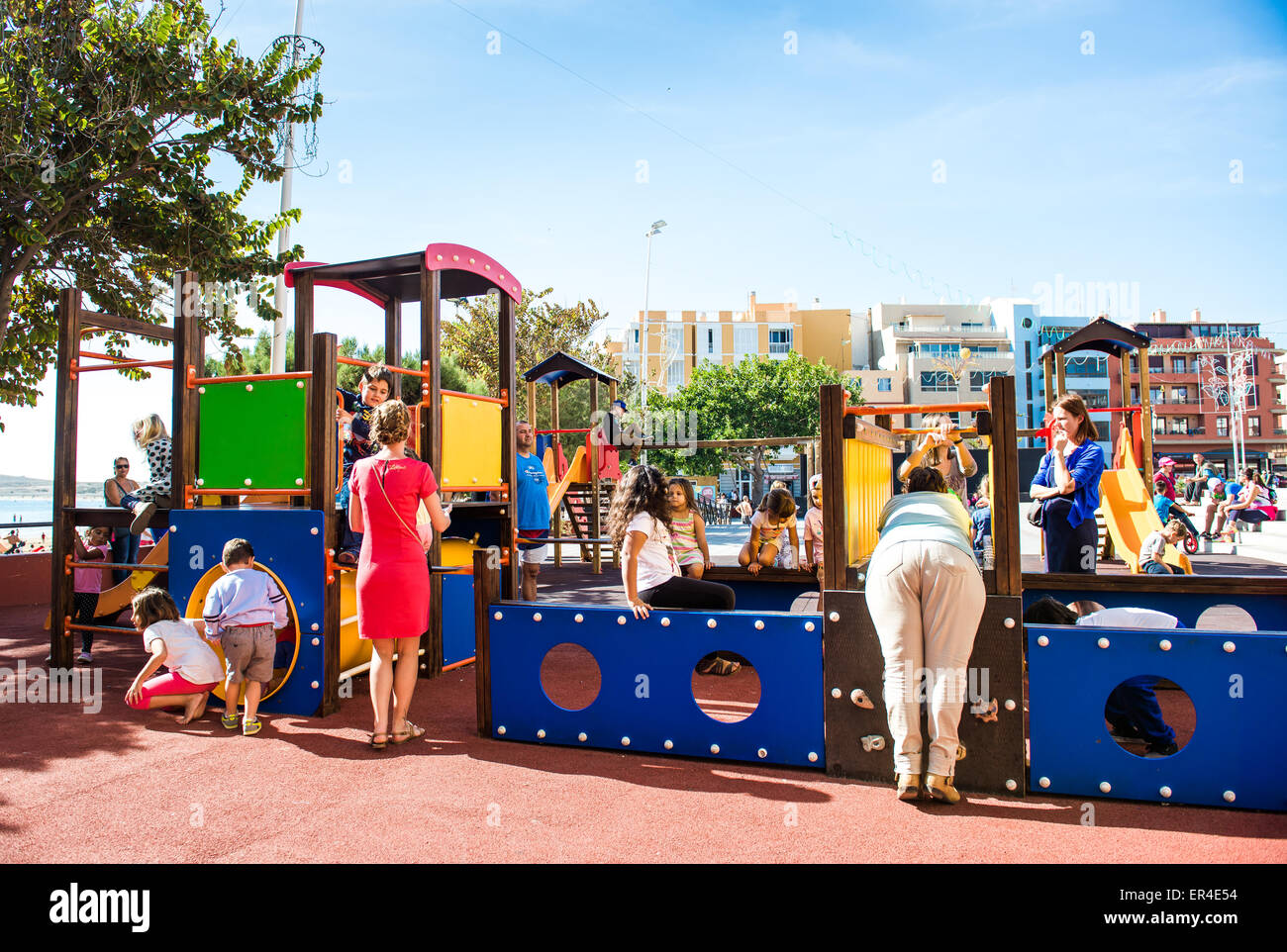 Children playing in the playground Stock Photo - Alamy