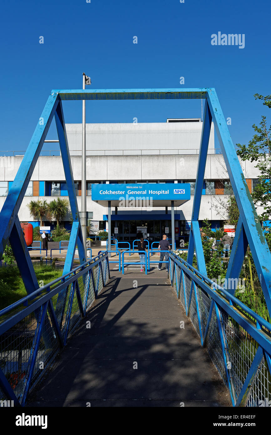 Colchester General Hospital frontage. An NHS hospital run by Colchester ...