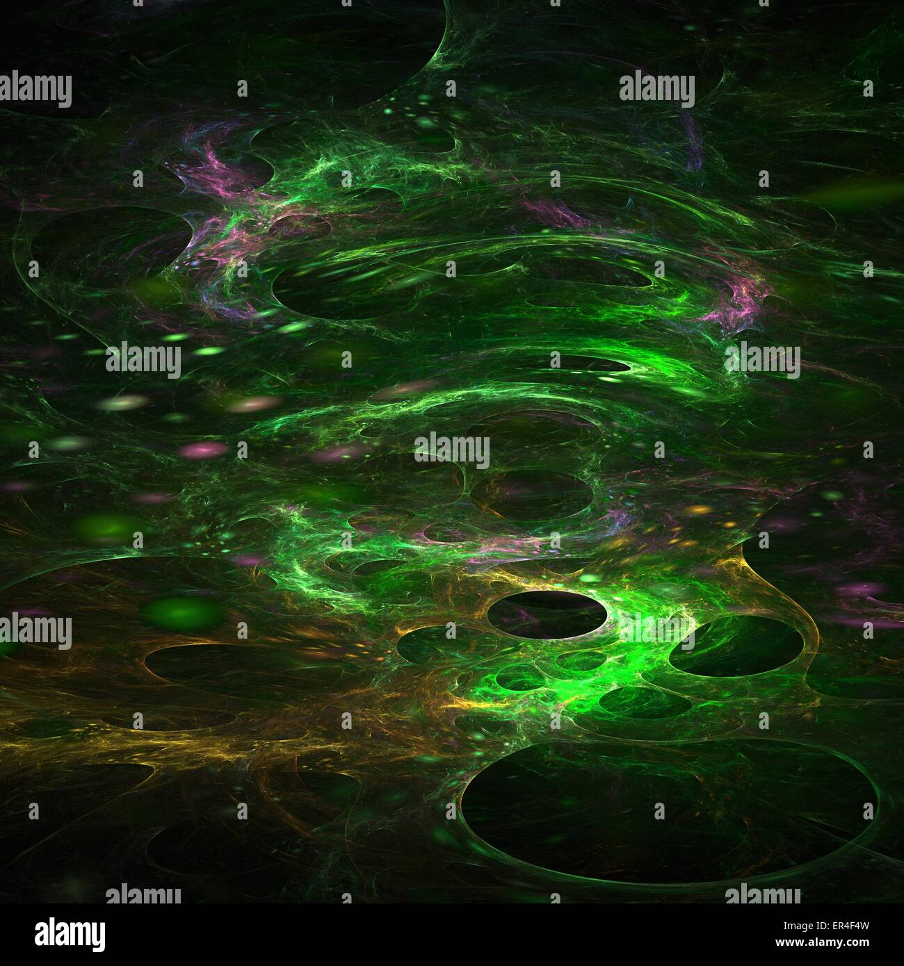 Abstract shapes made of fractal textures Stock Photo - Alamy