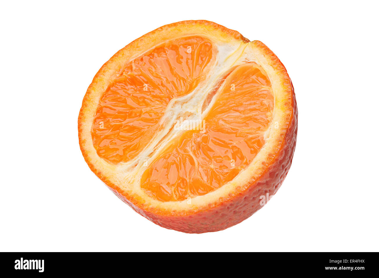 Tangerine citrus part isolated on white background Stock Photo - Alamy