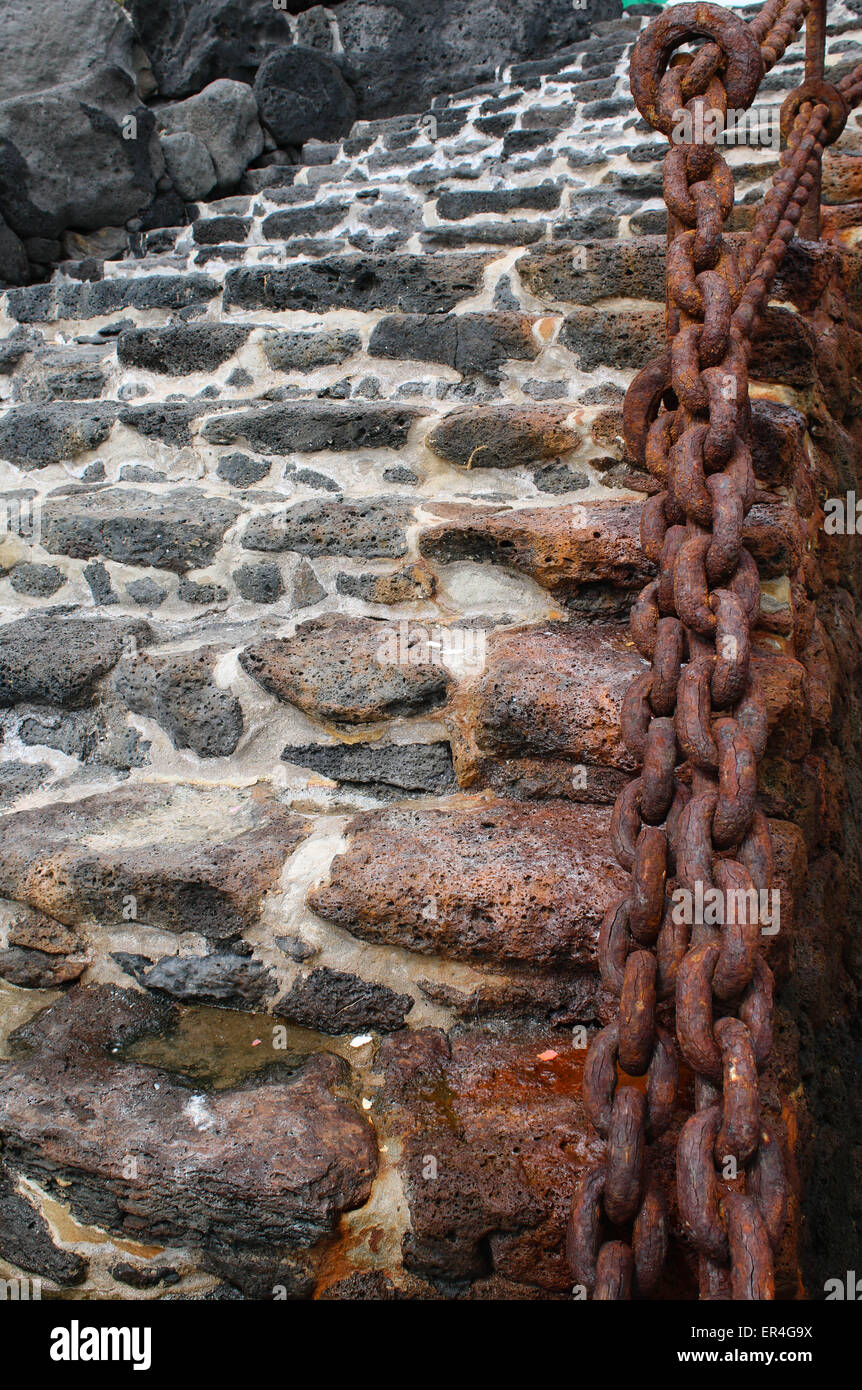 Rustic Stone Steps Stock Photo - Alamy