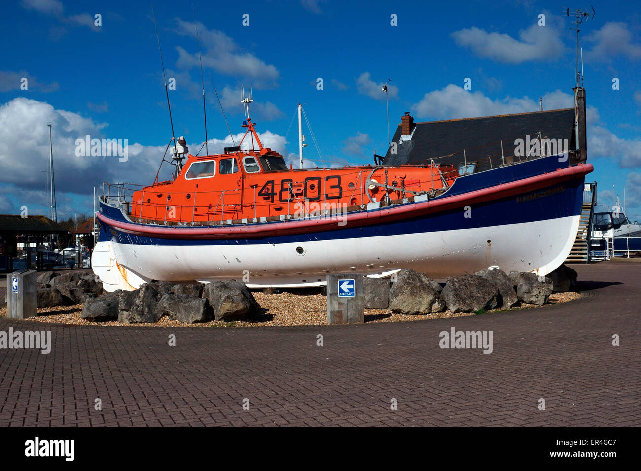 LIFE BOAT, (R.N.L.B.) RUBY & ARTHUR REED, 4803, ST’ DAVID’S Stock Photo ...