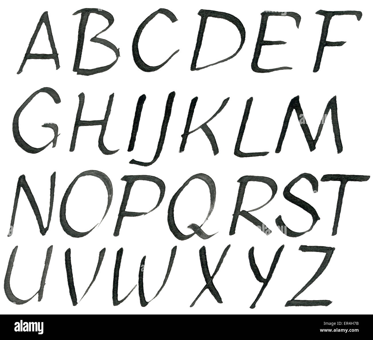 Handwritten scribble black english Cut Out Stock Images & Pictures - Alamy