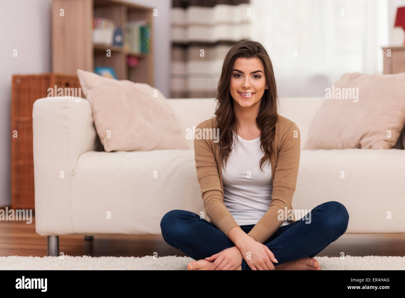 Legged woman carpet hi-res stock photography and images - Alamy