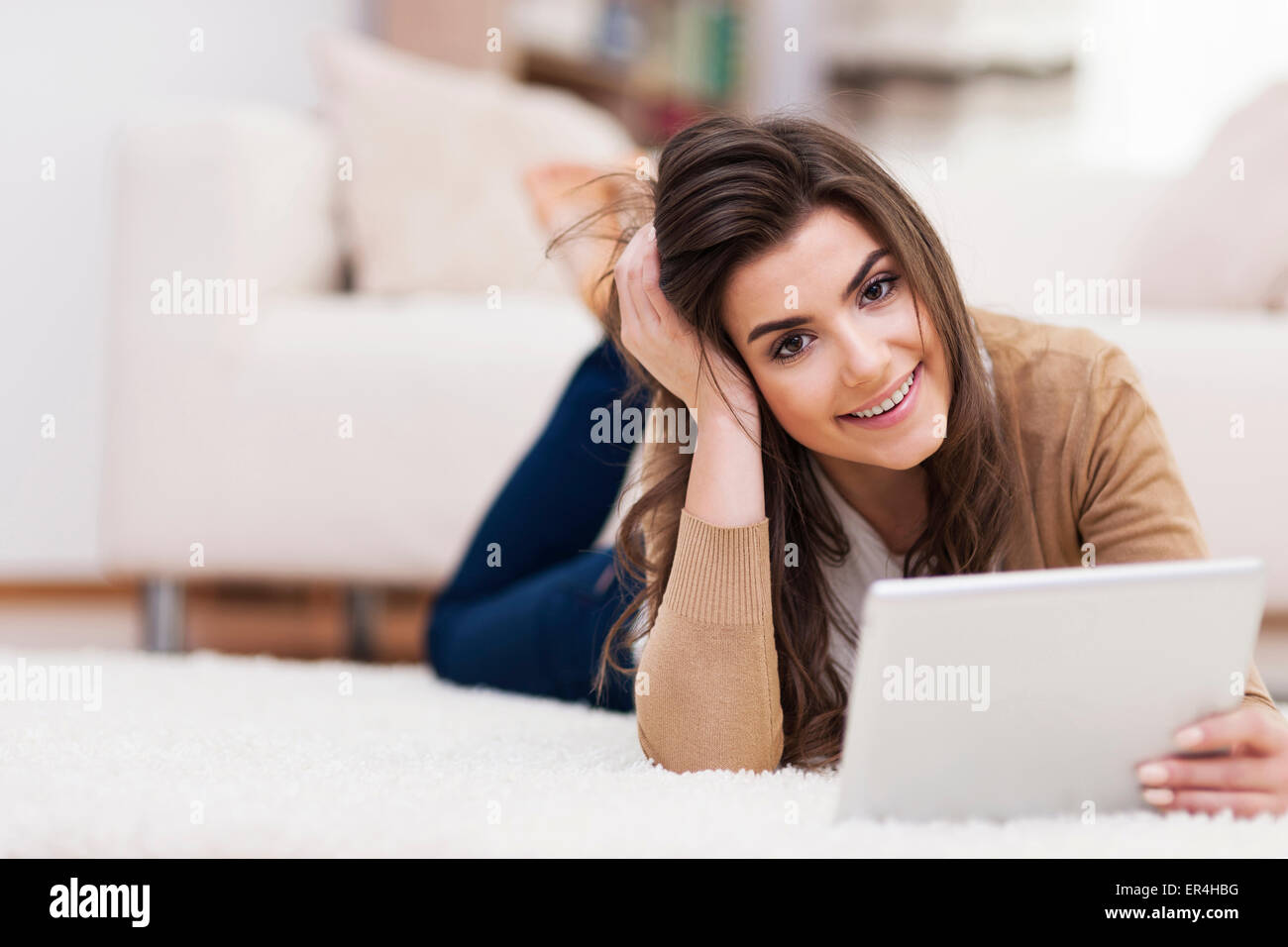 Woman lounging hi-res stock photography and images - Alamy